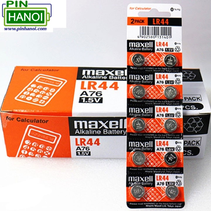 Pin cúc áo Maxell LR44 – SR44 – AG13 – CA18 – Pin Hà Nội
